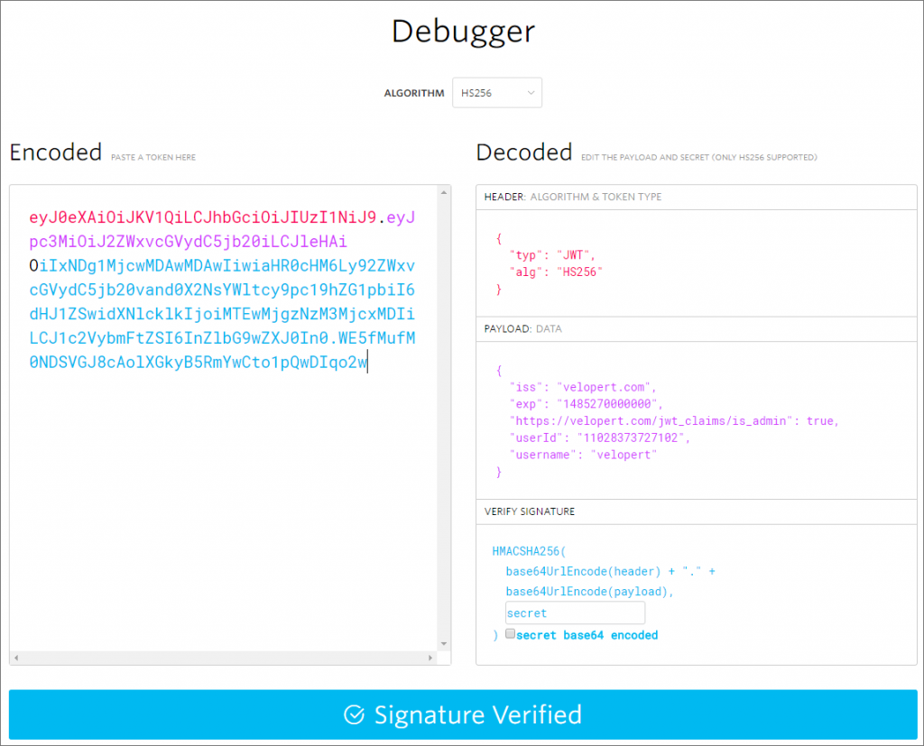 [JWT] JSON Web Token 소개 및 구조 | VELOPERT.LOG